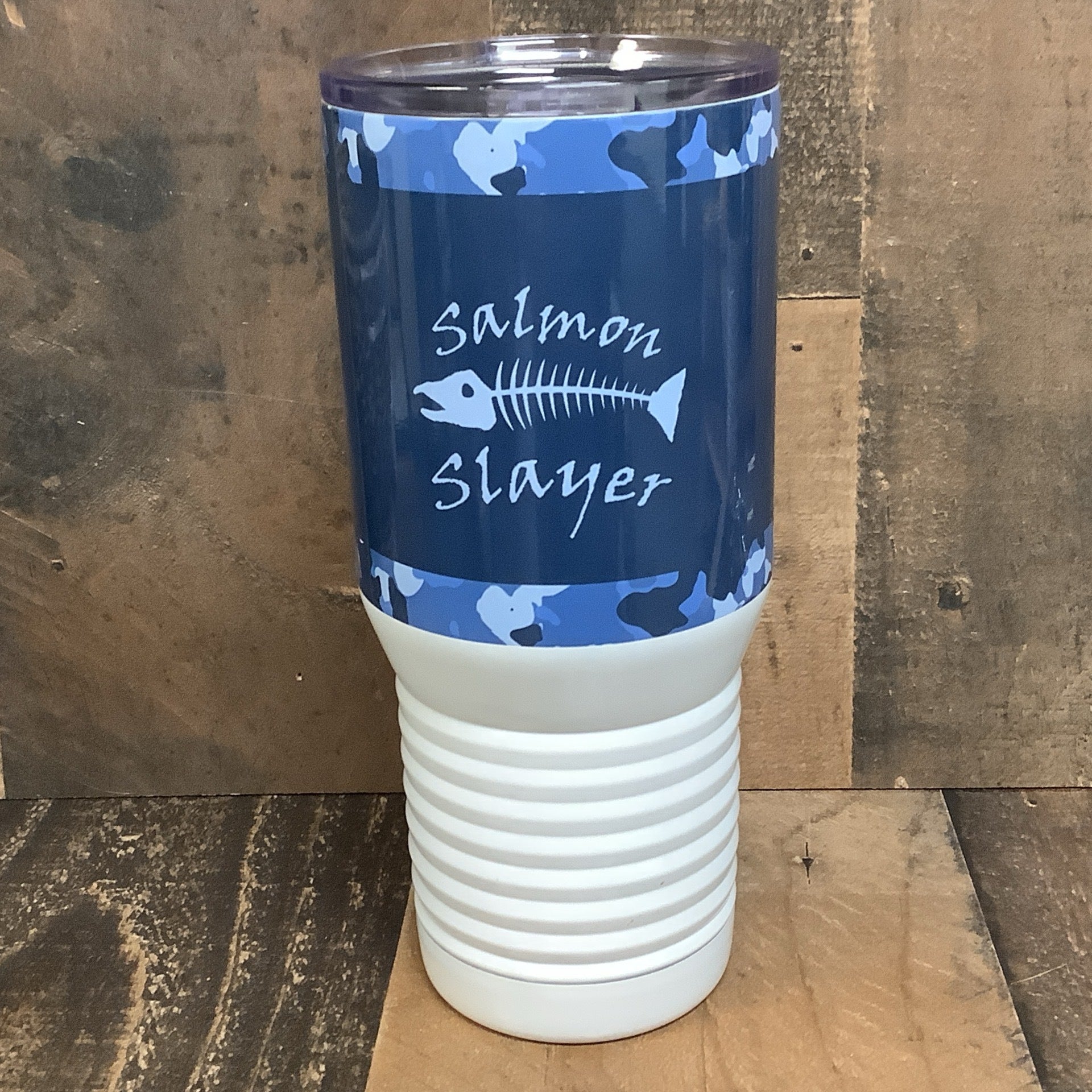 Salmon Slayer Blue Camo | PJ's Crafty Corner